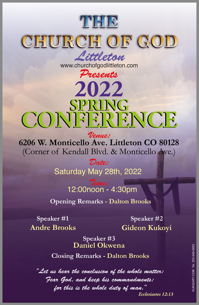 Church Of God - Littleton | Spring Conference